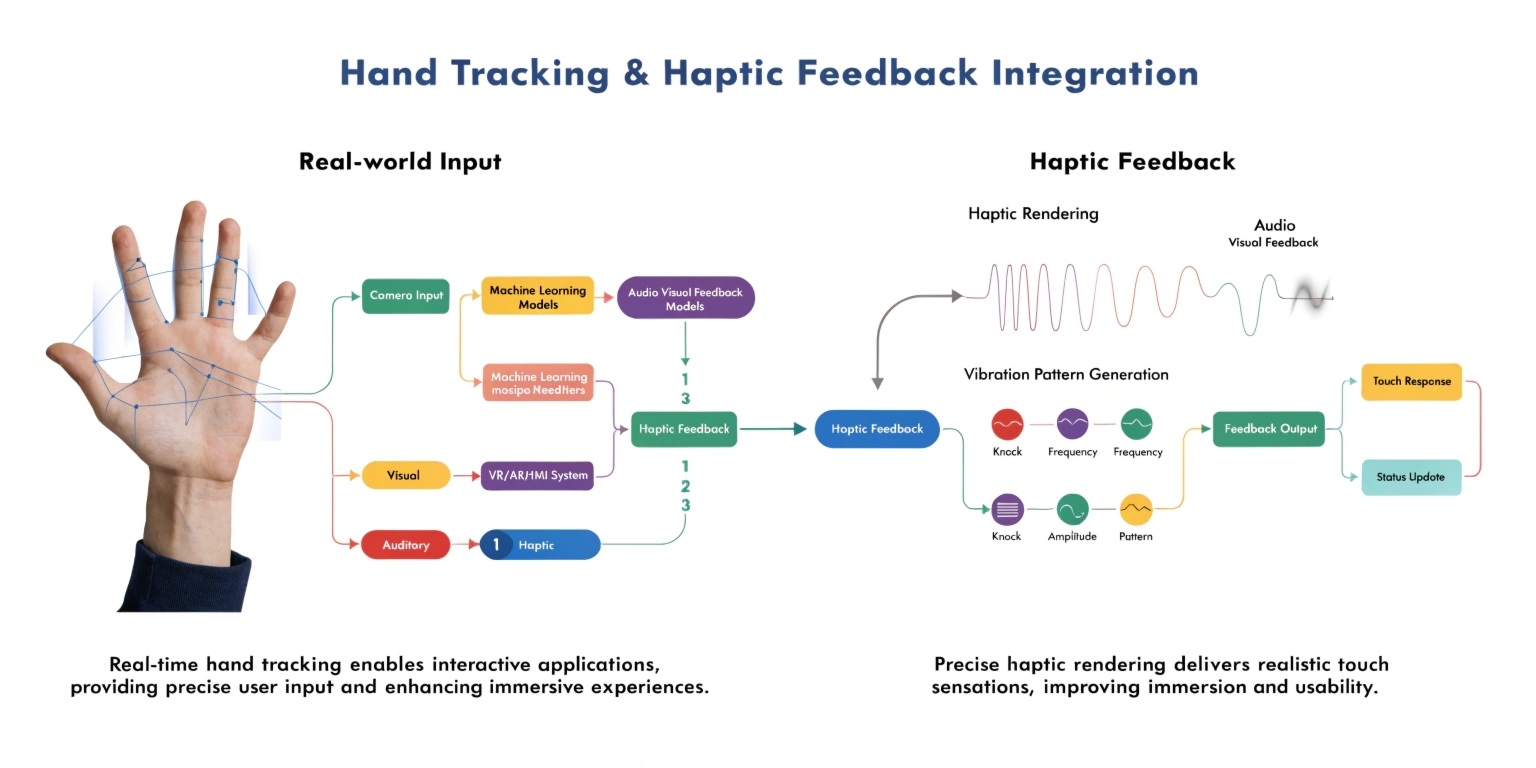Explore hand tracking and haptic feedback integration in modern ...